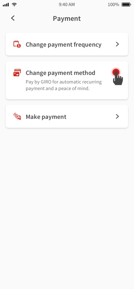Change Payment Method | Great Eastern Singapore